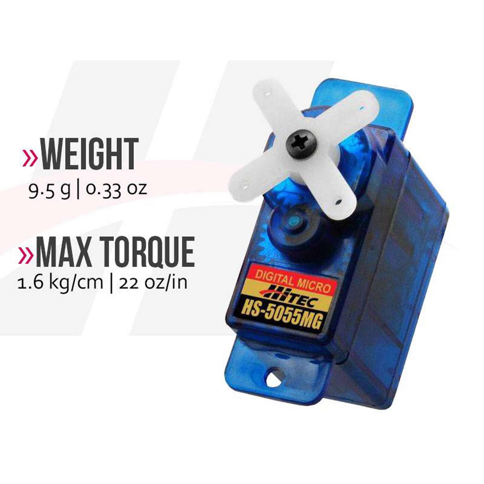 Hitec RCD Inc. HS-5055MG Sub-Micro Digital Metal Gear Feather Servo ...