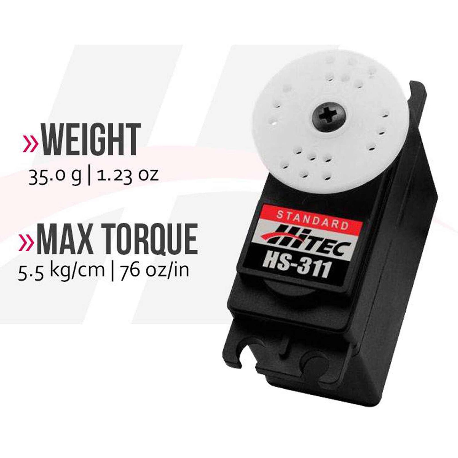 Hitec RCD Inc. HS-311 Standard Analog Sport Servo | Horizon Hobby